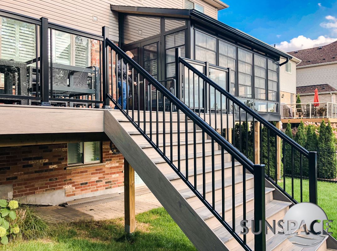 Rampes de poteaux en aluminium, Solarium et Véranda Module-Air