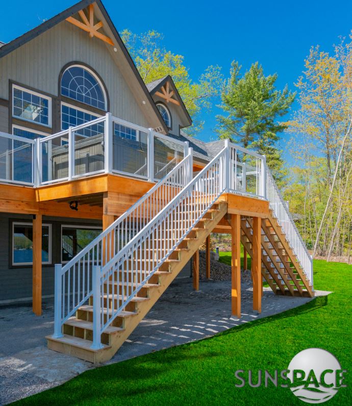 Rampes de poteaux en aluminium, Solarium et Véranda Module-Air