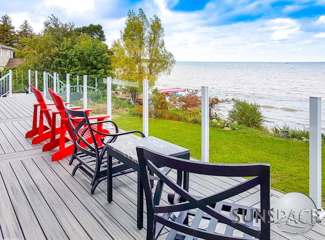 Rampe de verre sans main courante | Solarium et Véranda Module-Air