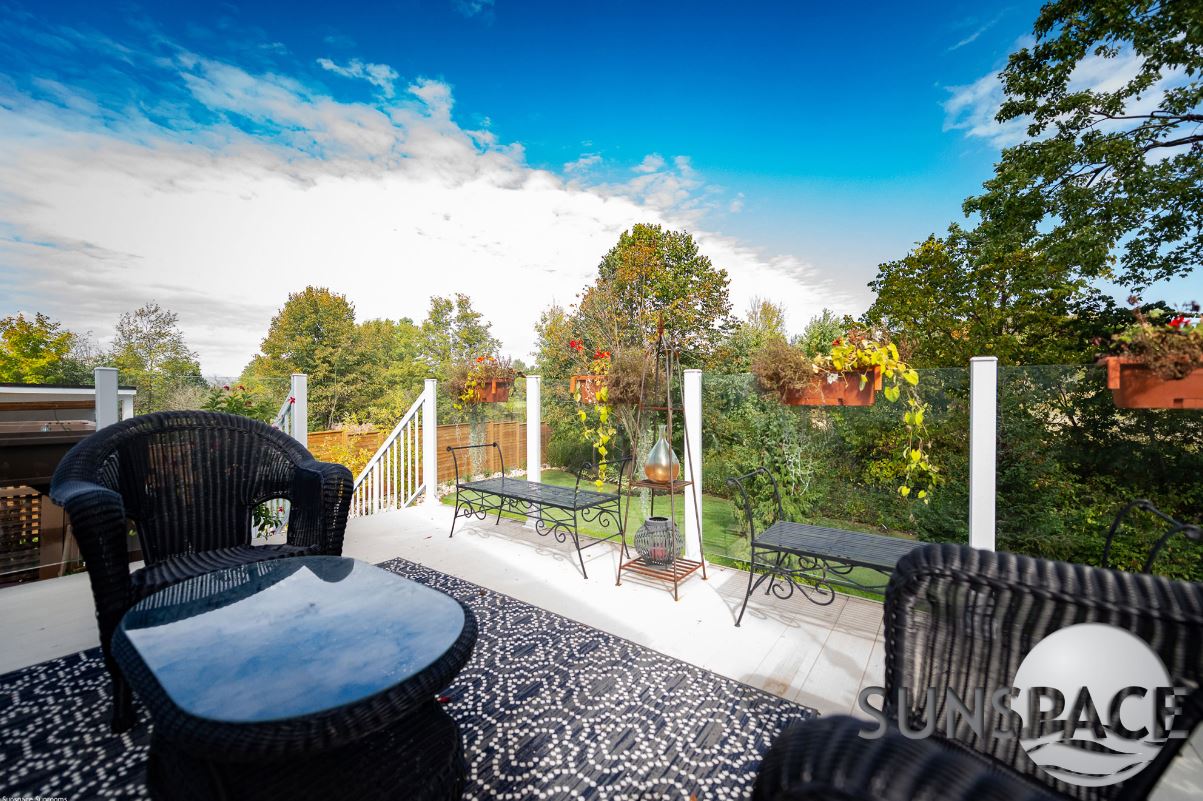 Rampe de verre sans main courante | Solarium et Véranda Module-Air