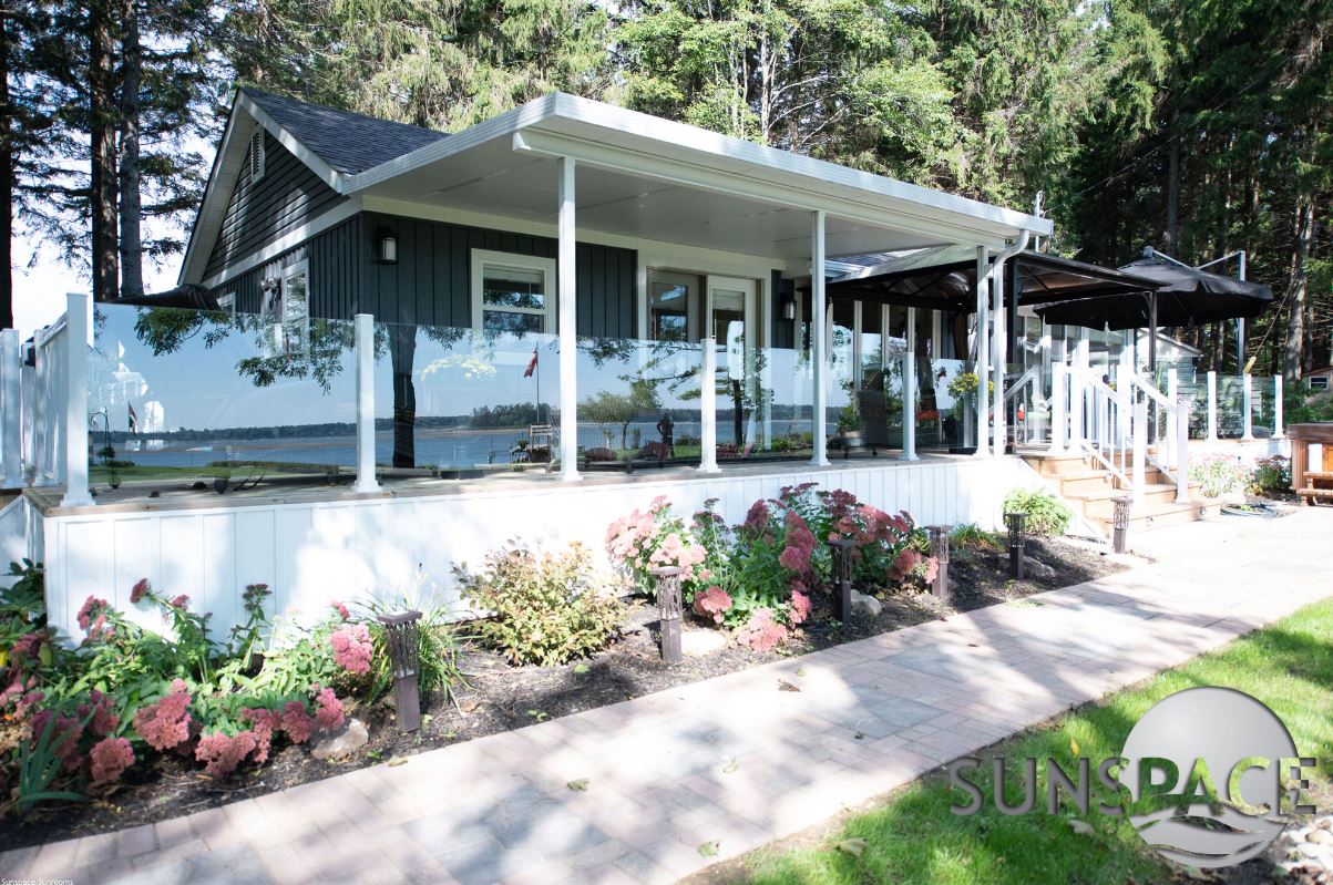 Rampe de verre sans main courante | Solarium et Véranda Module-Air